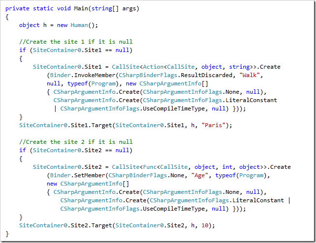 Feel Tech Evolution: C# 4.0 dynamic keyword for Dummies – Under the hood